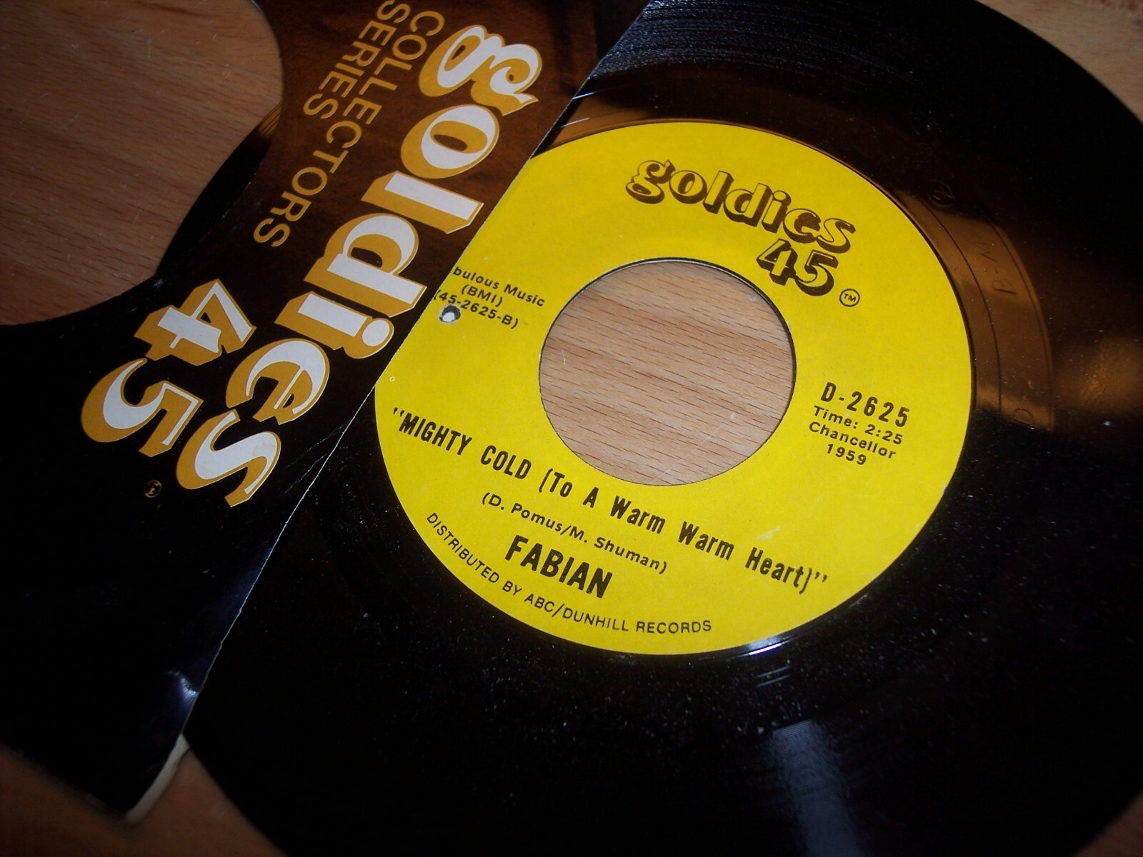 VG++ 1959 Fabian Mighty Cold / Tiger 7" 45RPM w/ppr slv | eBay