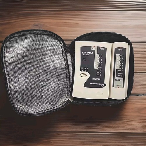 Lan Cable Tester W/Remote & Case Working W/battery RJ11 RJ45 Master ...