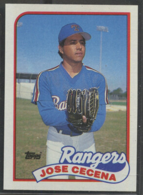 1989 Topps #683 Jose Cecena Texas Rangers | eBay