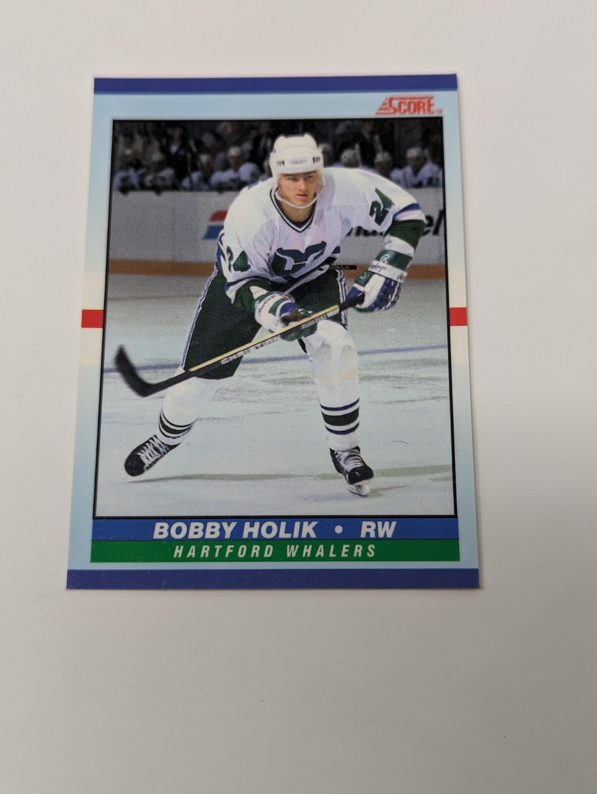 Bobby Holik 1990-91 SCORE Hockey Young Superstars #34 Hartford Whalers ...