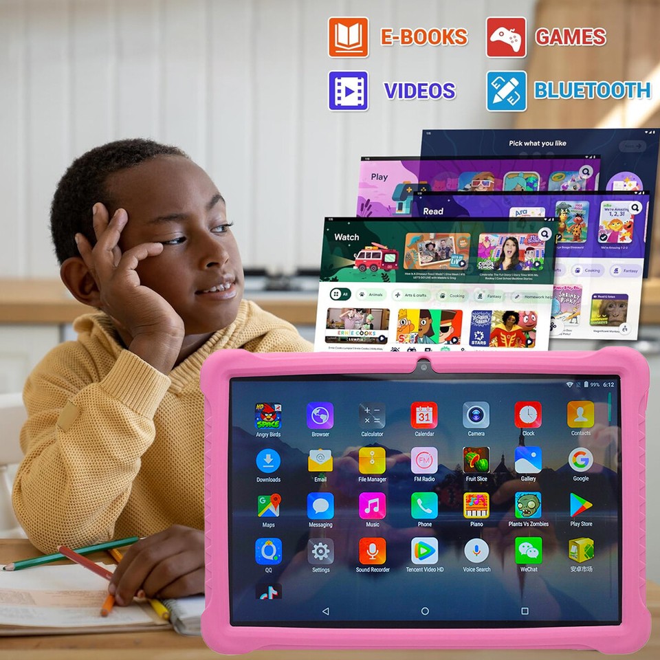 10in Tablet for Kids Android12 WiFi Parental Control Dual Camera ...