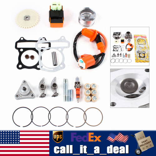 Big Bore Cylinder Piston Kit 50mm GY6 100cc Scooter Moped 1P39QMB ...