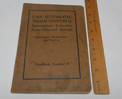 1926 GRS General Railway Signal Handbook Number 6 Railroad Manual Parts ...