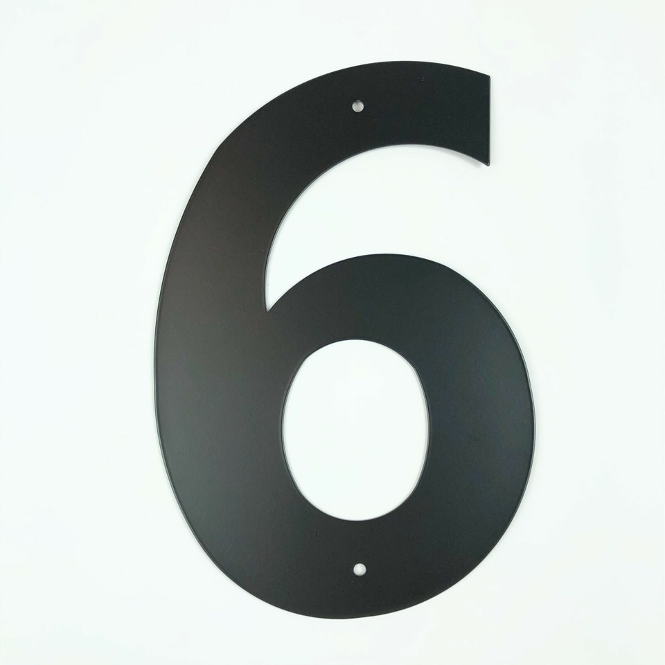 12" Large Numbers 0 to 9 Black Metal Home House Street Commercial ...