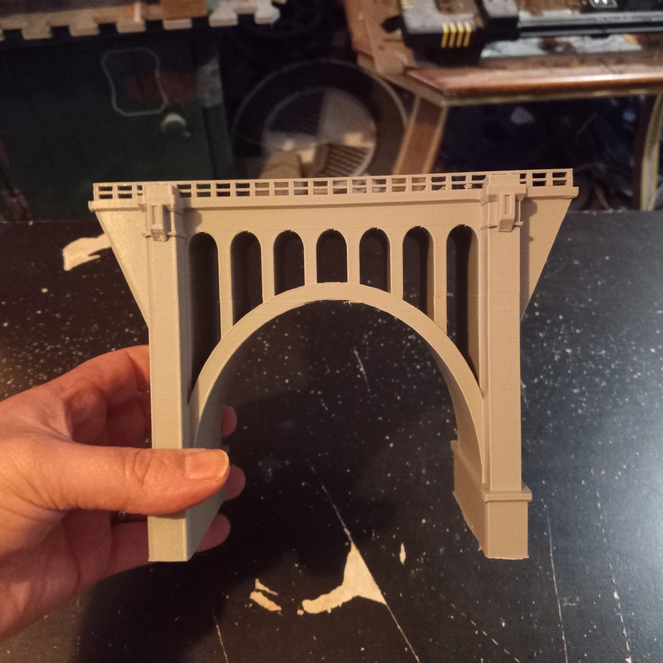 HO Scale One Arch Viaduct Short bridge section | eBay