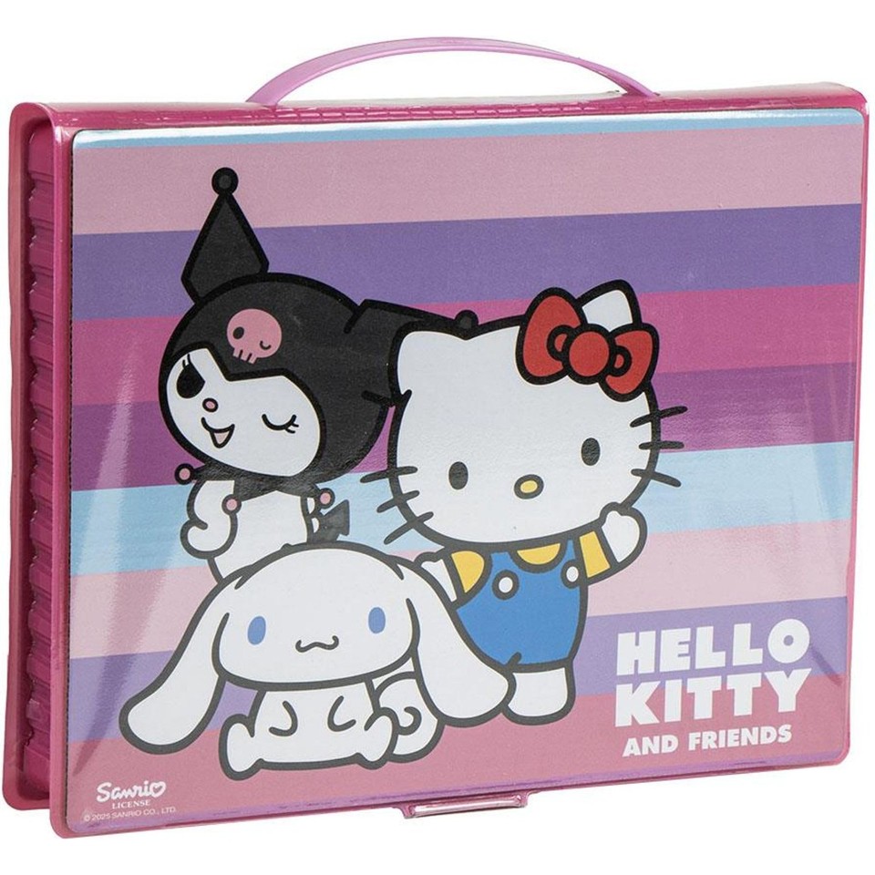 Hello Kitty Coloring Stationery Set - School Pencil Case Complete with ...