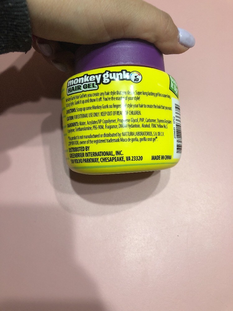 Monkey Gunk Hair Gel Ultimate Hold, 7.5 oz New Ships N 24h | eBay