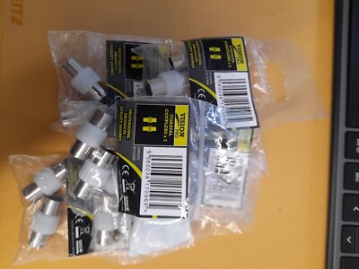 Job Lot of 2 pack Coaxial Aerial Cable Coupler | eBay UK