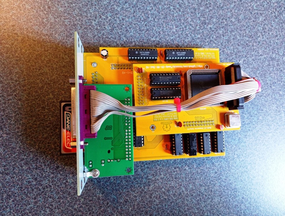 Tandy 1000 EX & HX 3-in-1 V2 Adapter NEW! RAM + Serial + Parallel XTIDE ...