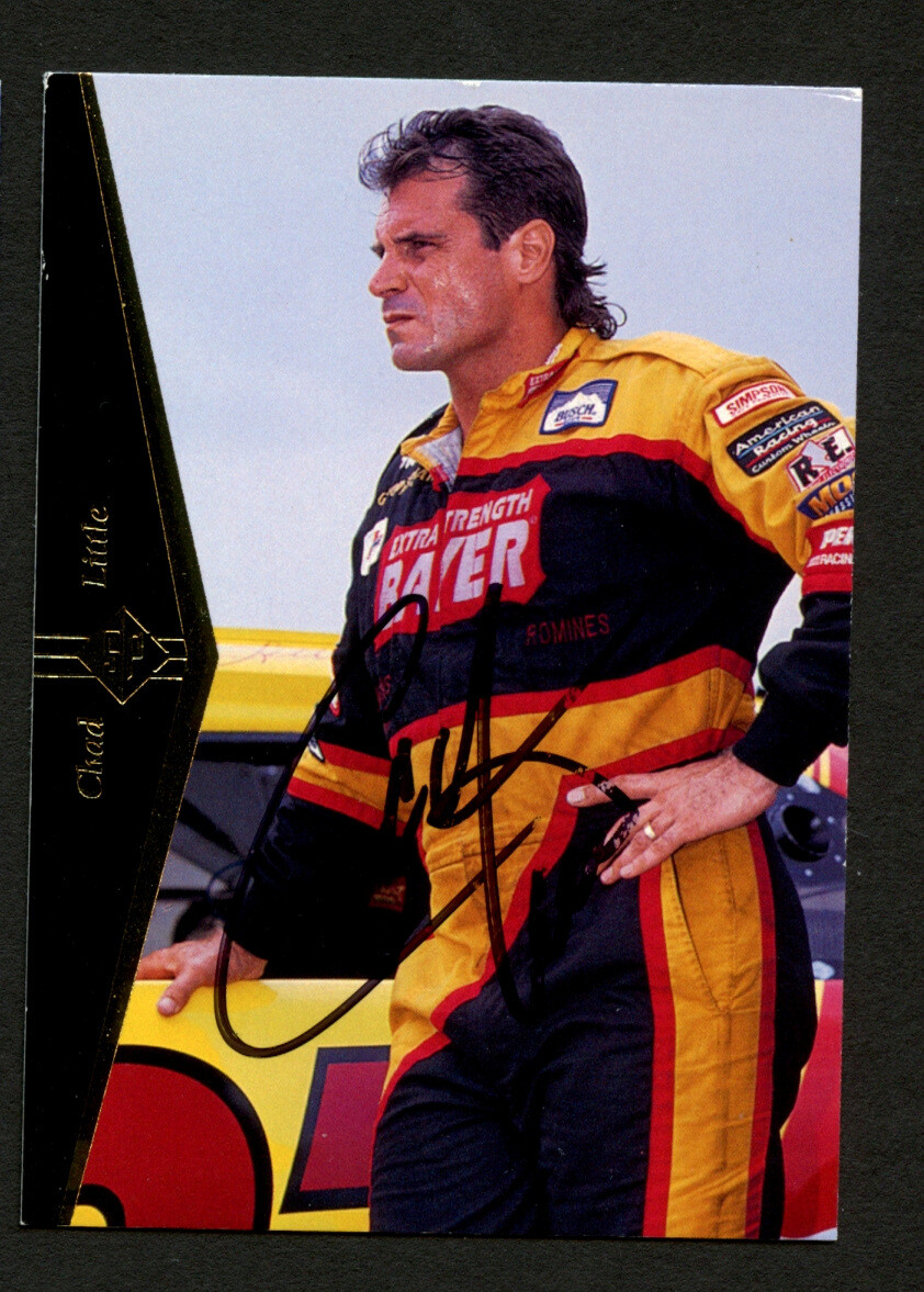 Chad Little #70 signed autograph auto 1995 Upper Deck NASCAR Trading ...