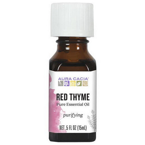 Huile Essentielle De Thym, Rouge (Thymus Vulgaris) 0,5 Fl Oz Par Aura ...
