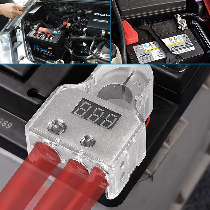 Car Battery Terminal Connectors Kit 0/4/8 Gauge AWG Positive & Negative ...