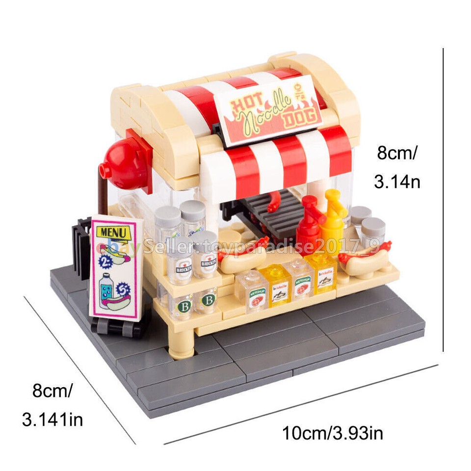 MOC Street City View Camp Vending Machine Base Plate Building Blocks ...