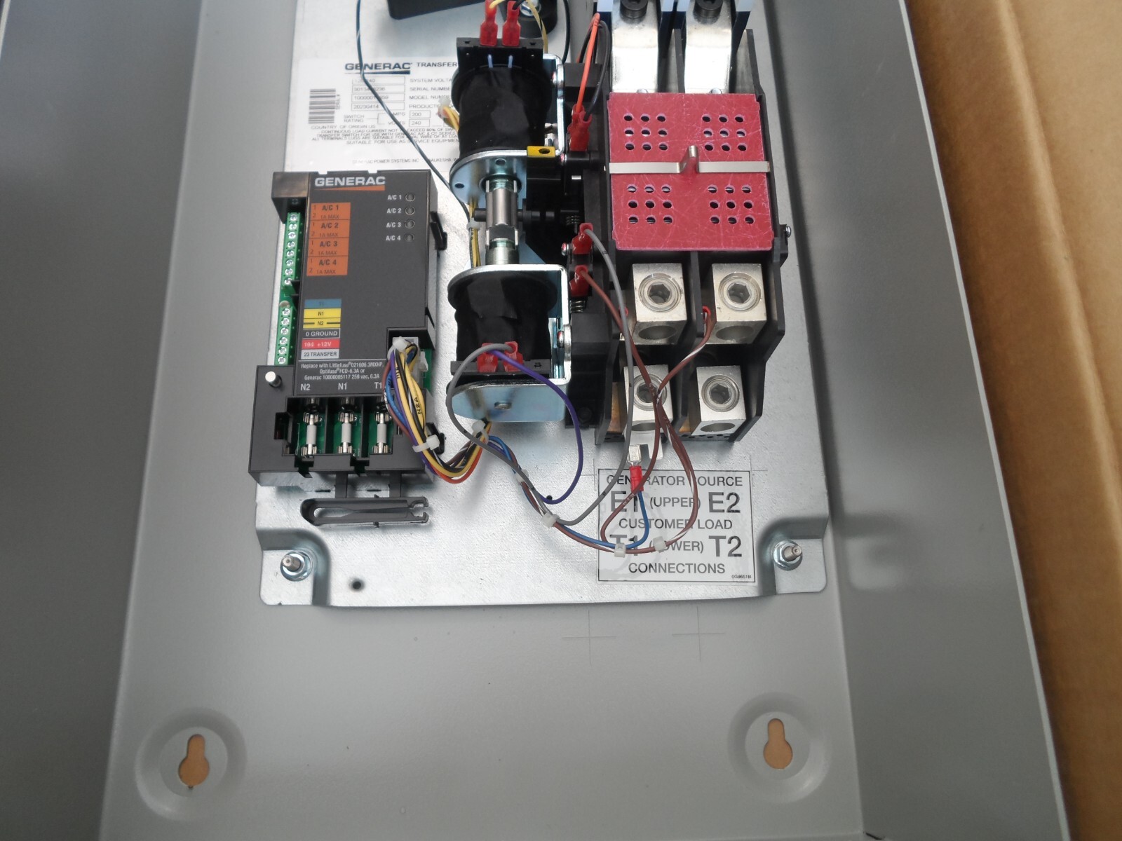 Generac 10000011659 Automatic Transfer Switch Generators Circuits for ...