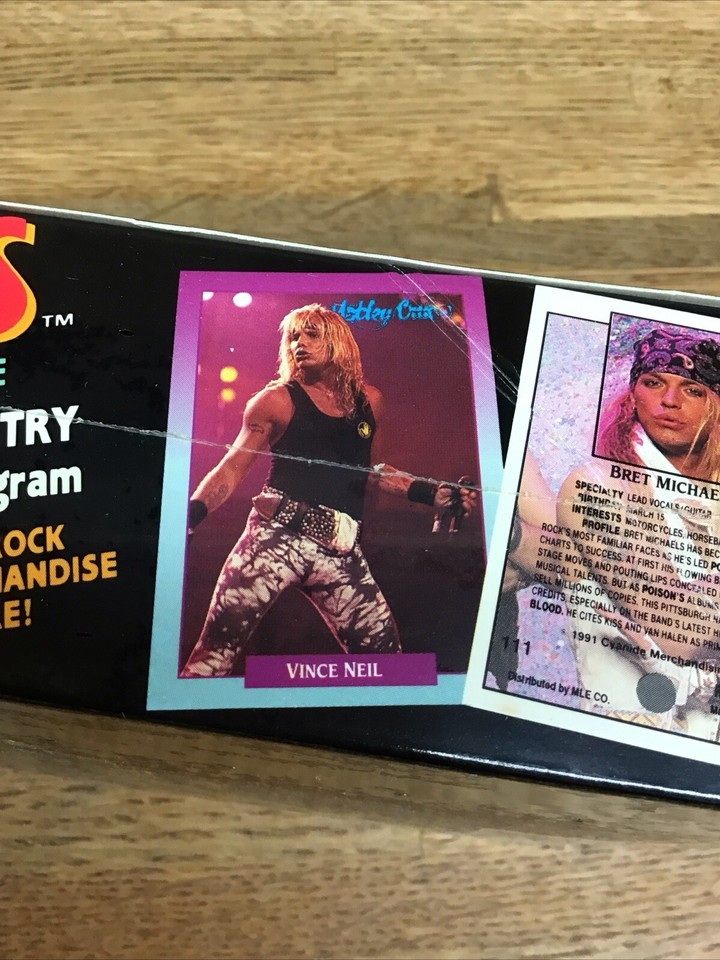 Rock Cards 1991 Music Trading Cards - Factory Sealed Box 288 Cards New ...