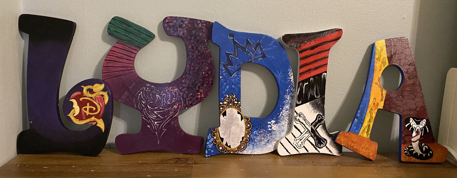 Descendants Hand Painted Letters “LYDIA” | eBay