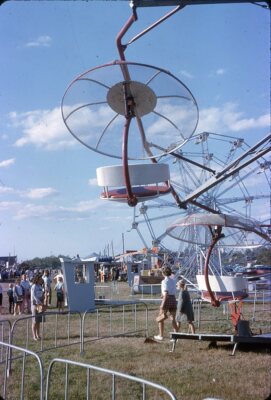 Vintage Slide Wisconsin 1964 SUMMER FAIR CARNIVAL RIDES AND FERRIS ...
