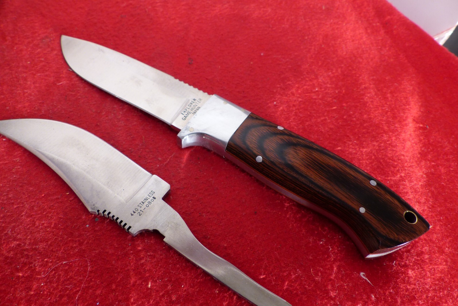 Explorer Japan Made 8.5" Fixed Changeable Blade Sheath Knife | eBay