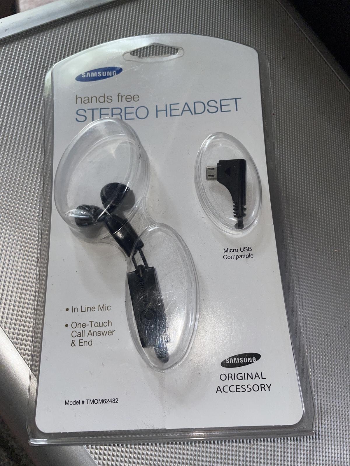 Samsung Micro-USB Hands-Free Stereo Headset Mic - Black | eBay