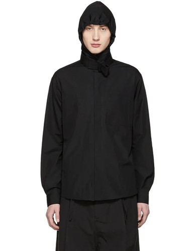 Craig Green Black Hooded Shirt Jacket, Size Small | eBay