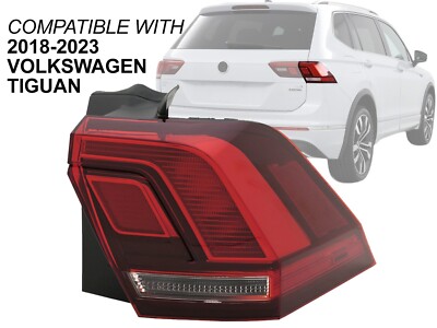 Outer LED Rear Lamp 2018-2023 Volkswagen Tiguan Passenger Right Side ...