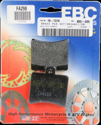 EBC FA298 BRAKE PAD ORGANIC FA298 | eBay