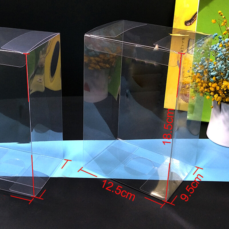 10X Clear PVC Boxes Wedding Party Favour Gift Candy Cake Product ...