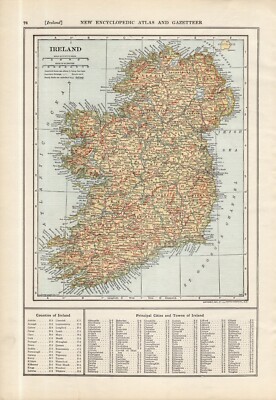 1900-Now - 1907 Antique Map