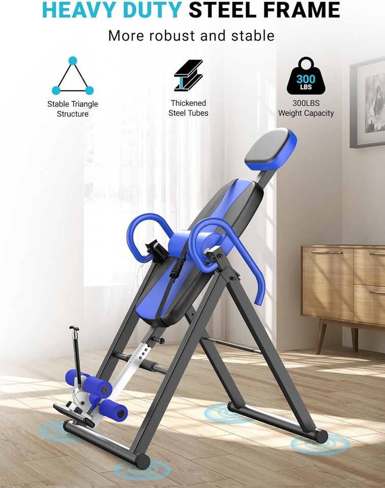 Inversion Table Gravity Stretcher Table Foldable Back Inverter ...