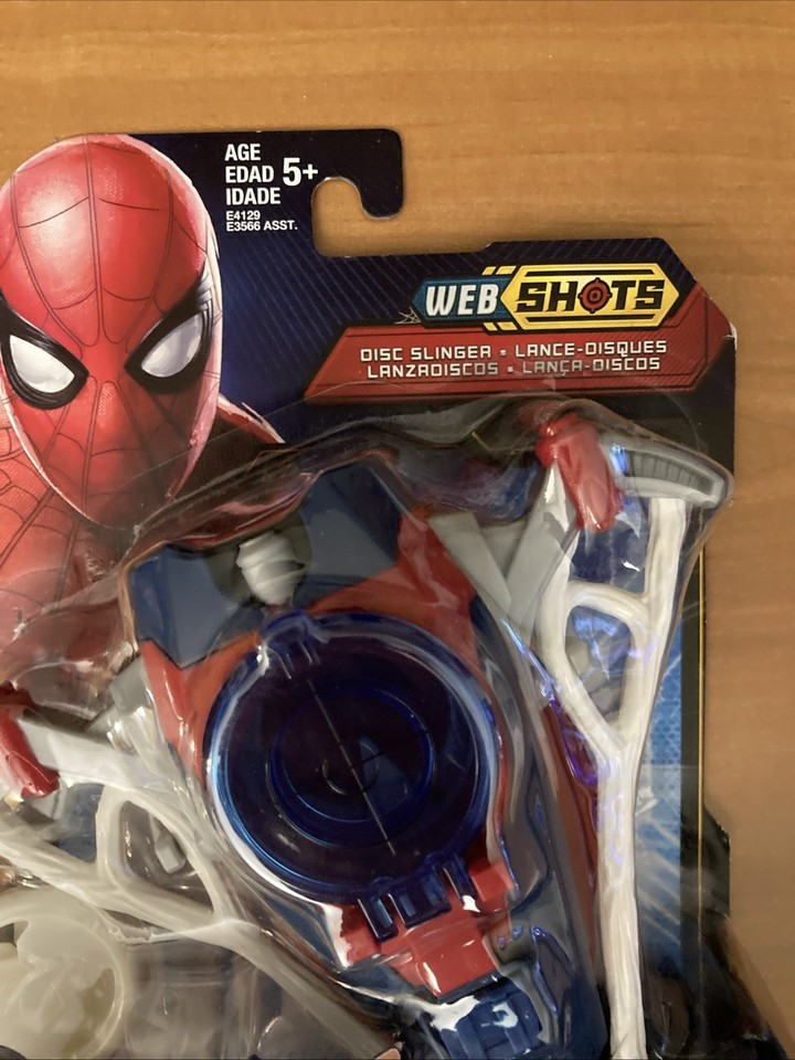 Spider-Man Far From Home Web Shots Disc Slinger Blaster Marvel Hasbro ...