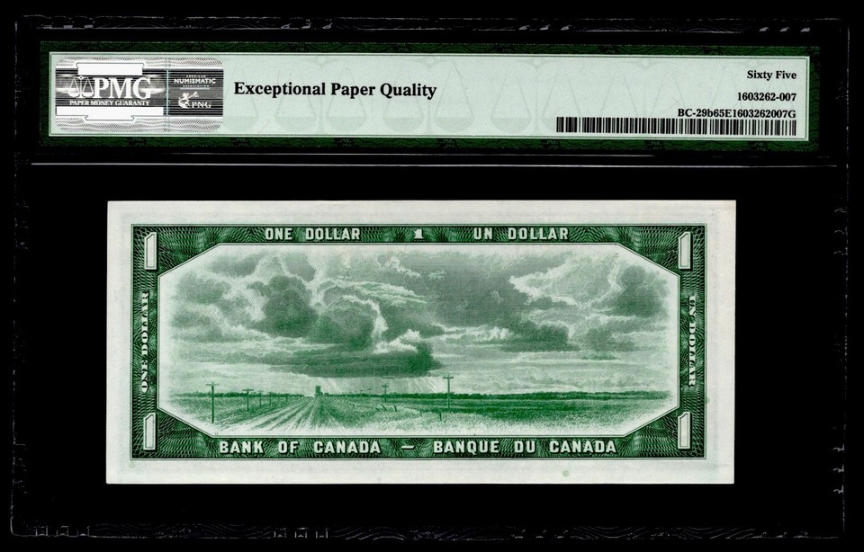 CANADA 1954 $1 DEVIL’S FACE. Pick: BC-29b. PMG Graded: 65 EPQ. | eBay