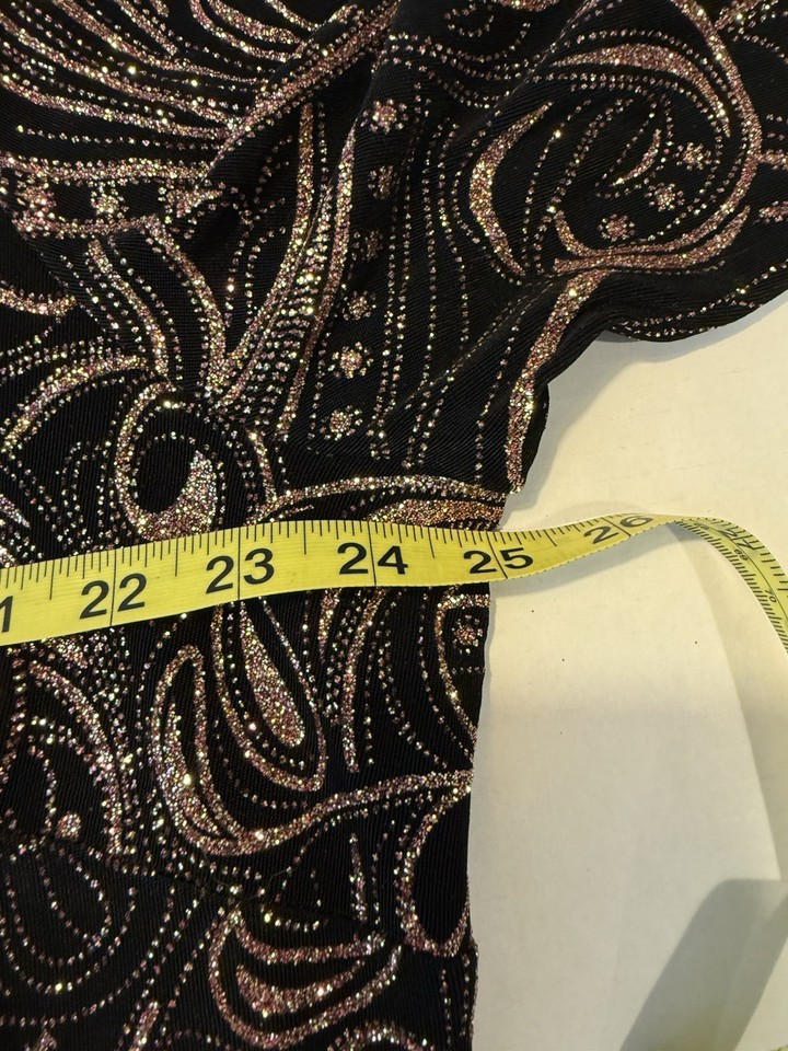 Alex Evenings Women's Black W/ Pink Paisley Design 2-Piece Shell/Jacket ...