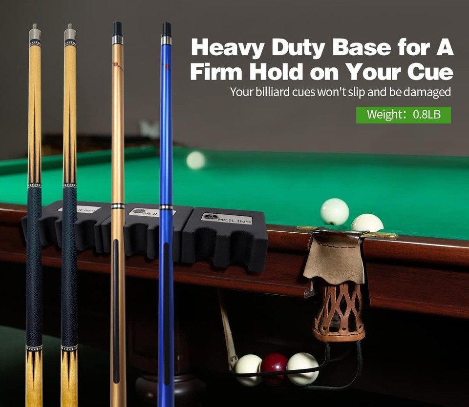 Pool Cue Holder, 4-Cue Portable Stick Holder for Table, 4 CUE, Black | eBay