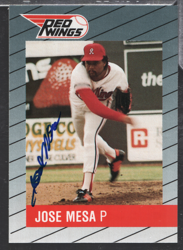 Jose Mesa Red Wings Autographed 1988 Flower City Print w/COA ...
