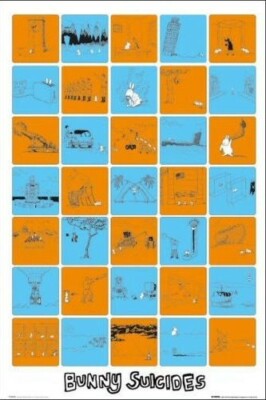 Affiche / Poster 61x91.5cm - ANDY RILEY BUNNY SUICIDES | eBay