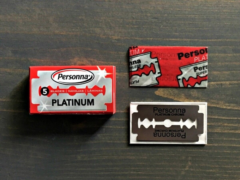 50 Persona Red Stainless Steel Double Edge Shaving Blades for Safety ...