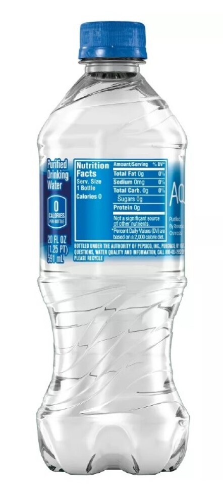 Aquafina Water Bottle Labels Aquafina – Purified – 1500ml