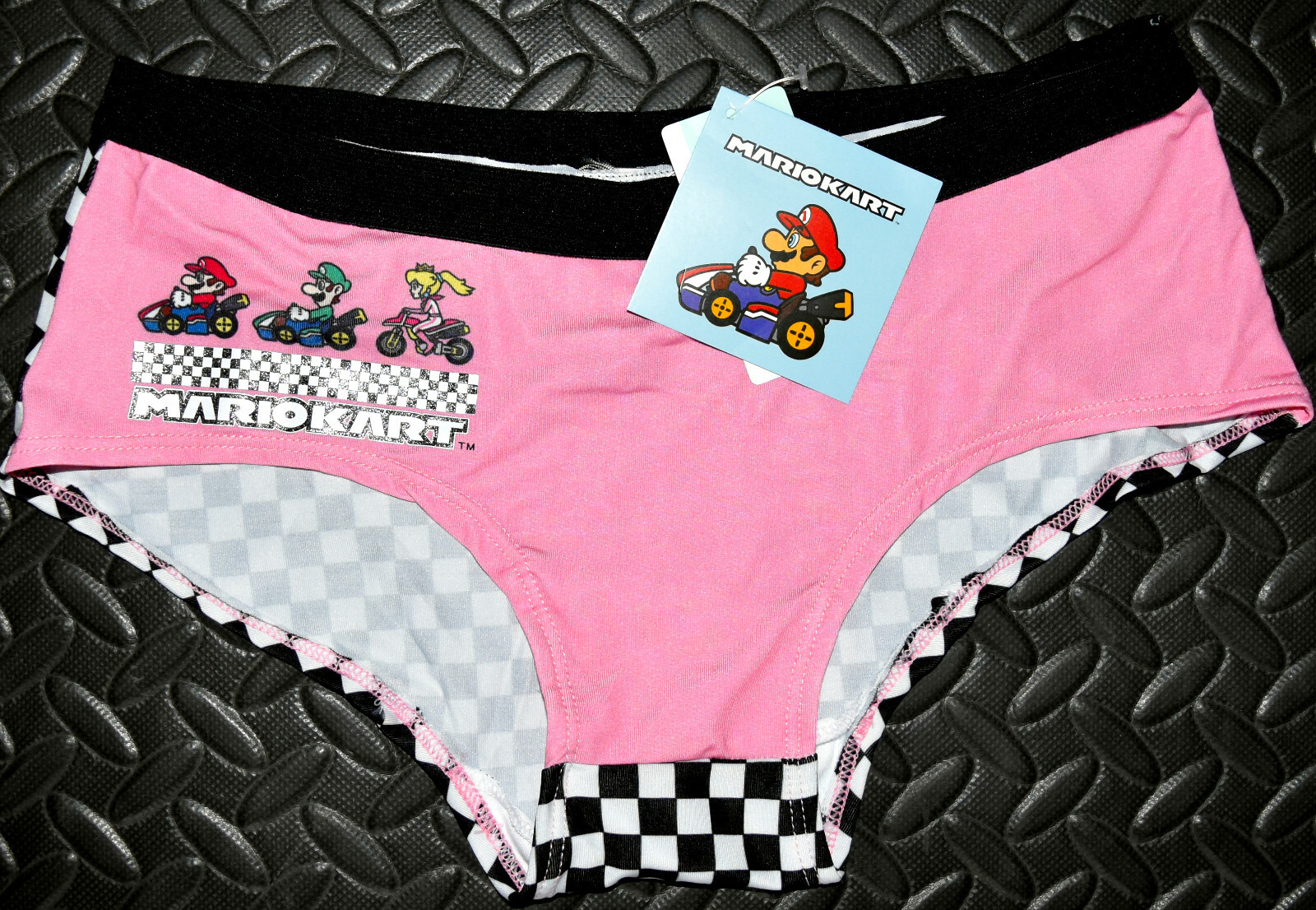 Mario Kart Knickers SNES Super Nintendo Panties Gamer Womens UK Sizes 6 ...