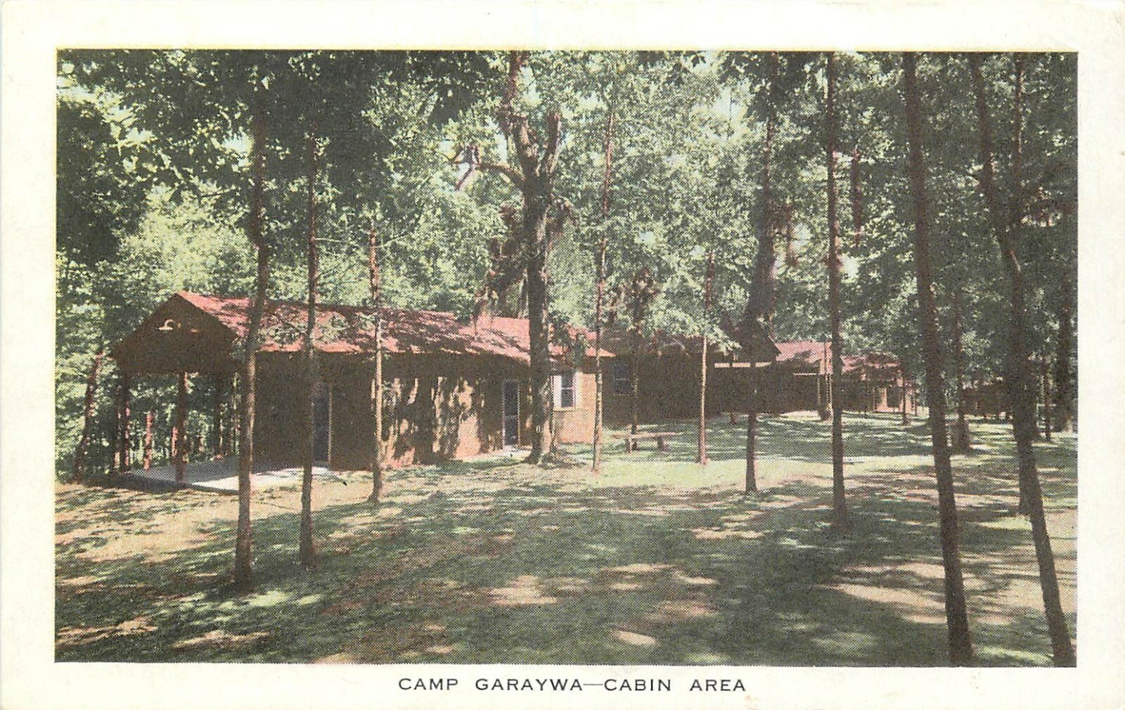 1950s Postcard; Cabins, Camp Garaywa, Clinton MS Baptist Retreat Summer ...