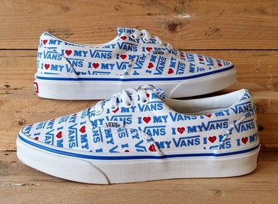 Vans Old Skool Low Canvas Trainers 721356 White/Blue/Red/Gumsole UK5 ...