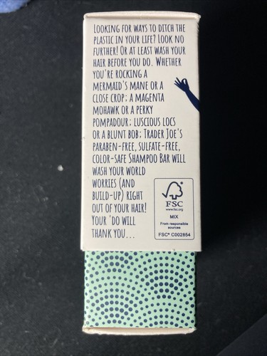 2 Trader Joe's Shampoo Bar Peppermint Tea Tree Coconut Olive Jojoba ...