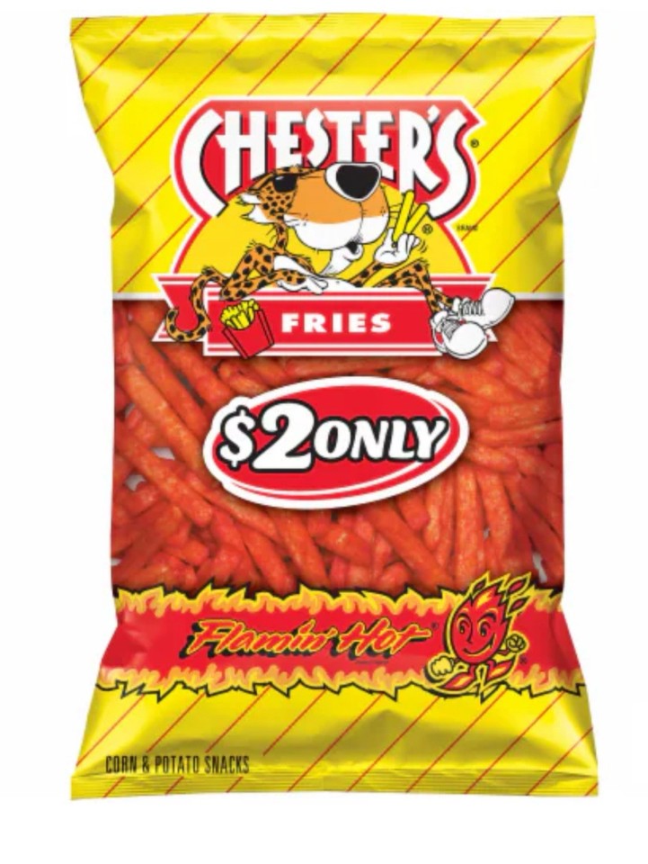 🟡 New Cheetos Chester’s Flamin Hot Crunchy Corn Cheese Fries 4 1/4oz | eBay
