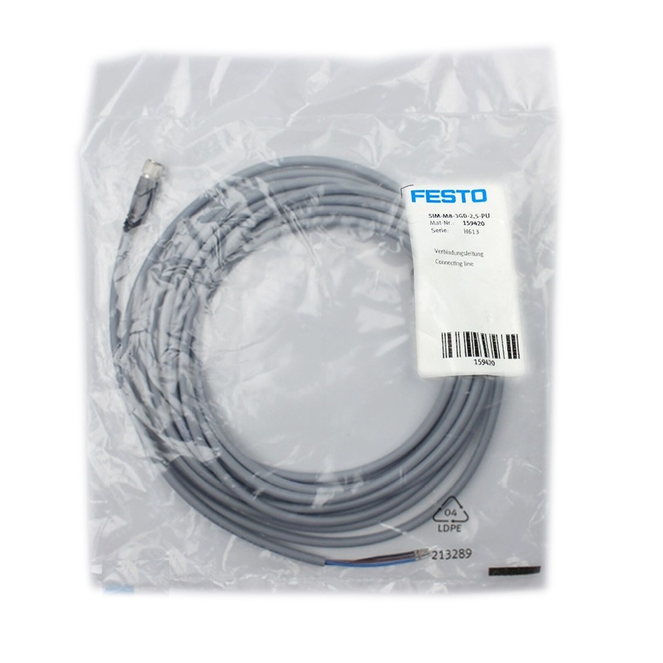 NEW FESTO plug socket with cable SIM-M8-3GD-2,5-PU 159420 - us stock | eBay