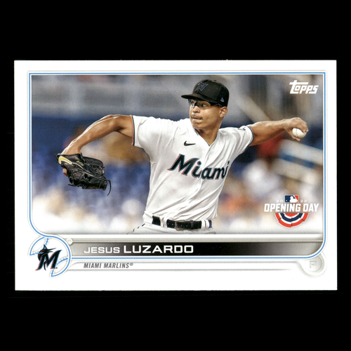 Jesus Luzardo #104 2022 Topps Opening Day Miami Marlins Baseball Card ...