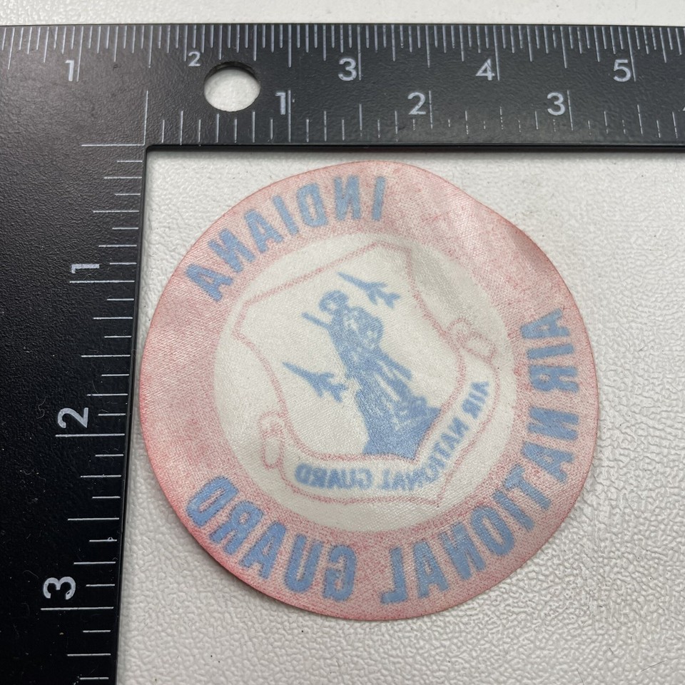 Vtg Thin Canvas Style Indiana Air National Guard Patch (Military Air ...