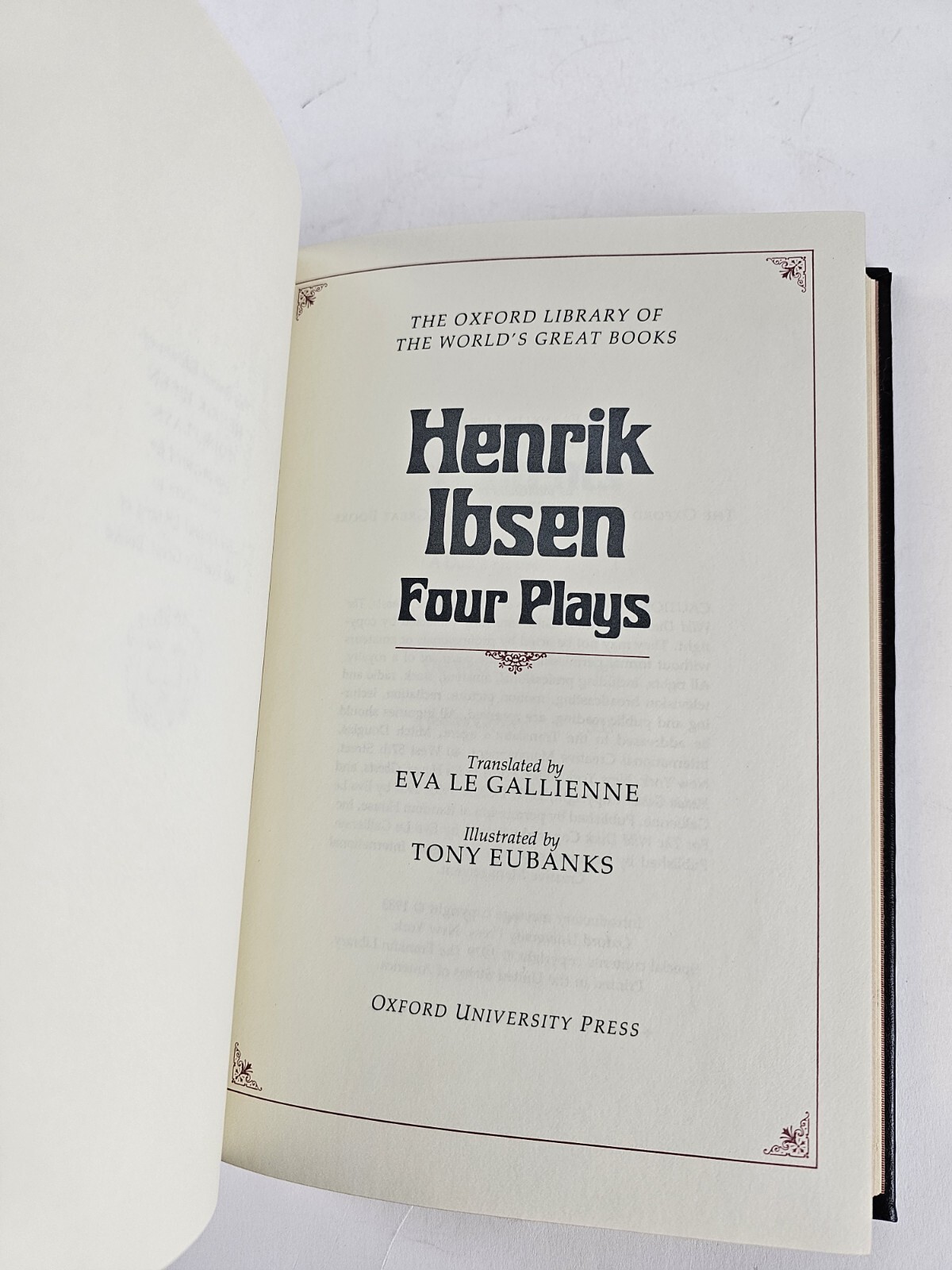 FRANKLIN LIBRARY OXFORD FOUR PLAYS Henrik Ibsen Worlds Great Books 1983 ...