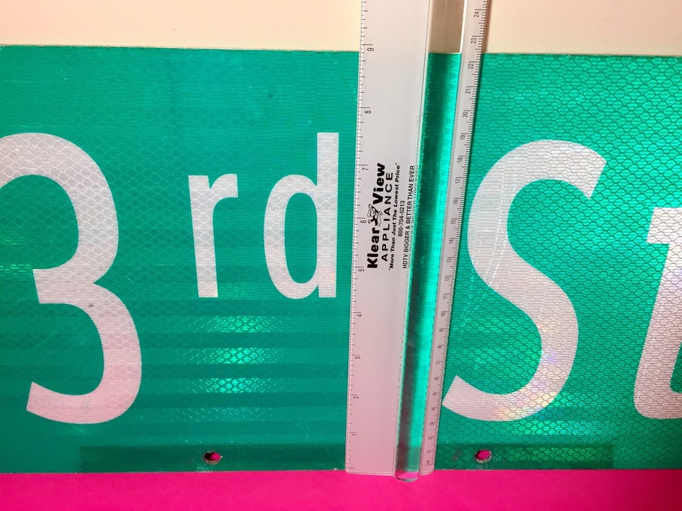 Street Sign - 3rd Street - Double Sided Reflecting 1/8” Thick Steel 2 ...