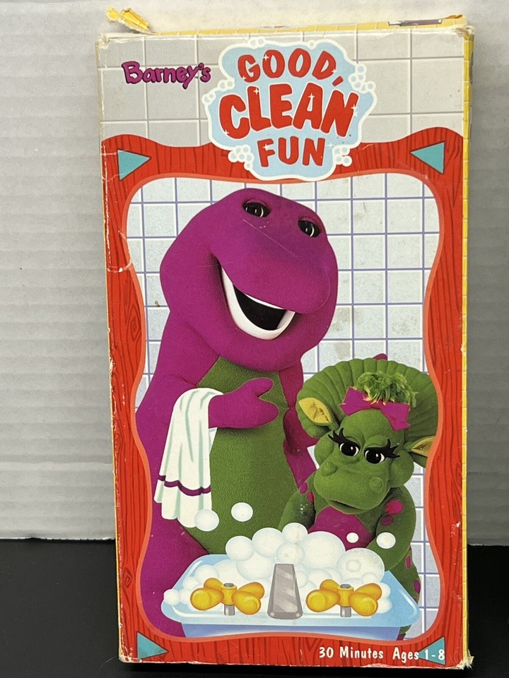 Barney & Friends Good Clean Fun! VHS Video Tape VTG VCR Sing Along ...