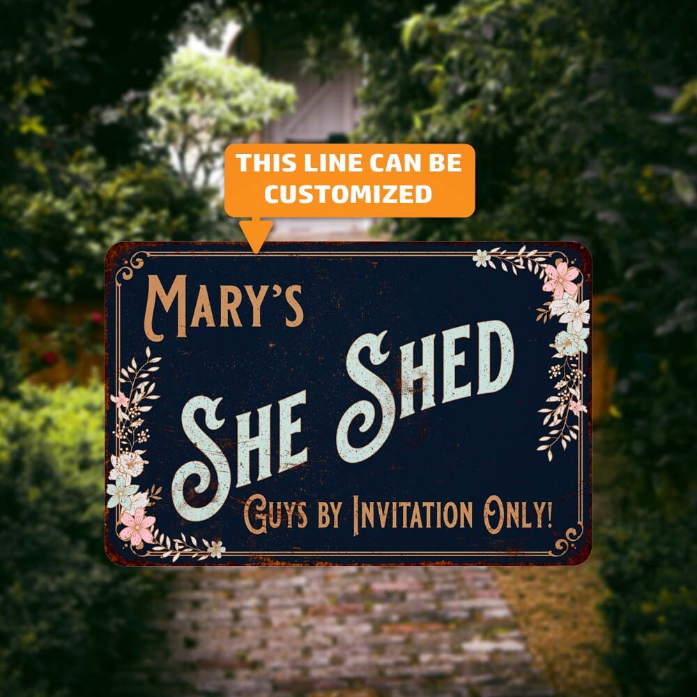 Personalized Woman Cave Signs