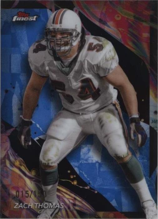 2024 Topps Finest - Uncommon Zach Thomas #130 Blue Refractor /150 for ...